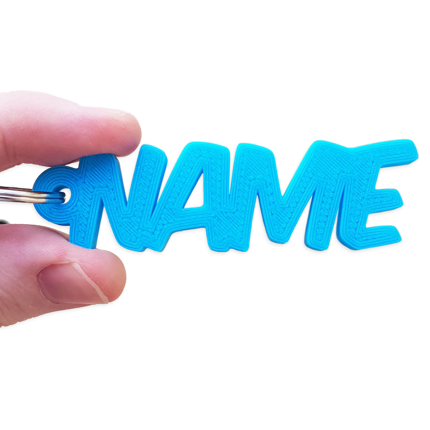 Custom Blue Keychain – i want it now