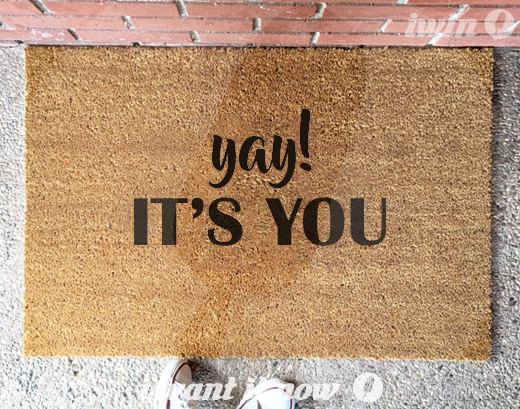 yay! it's you Door Mat – i want it now